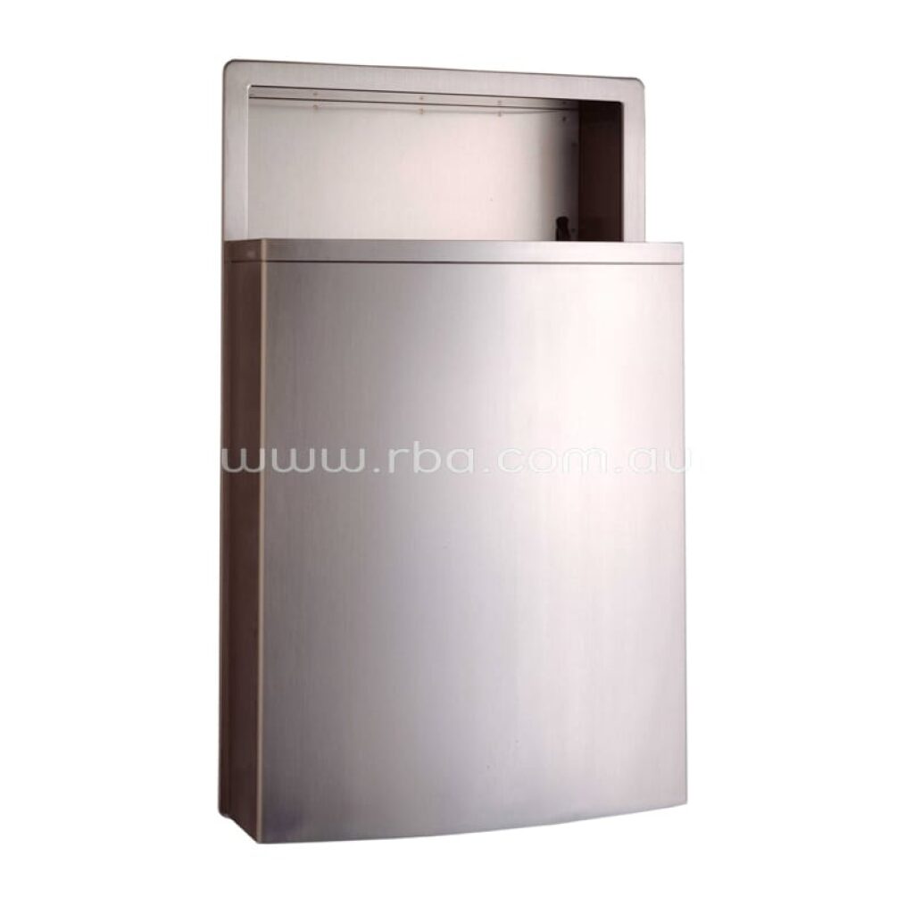 Bobrick B43644 Contura™ Recessed Waste Bin