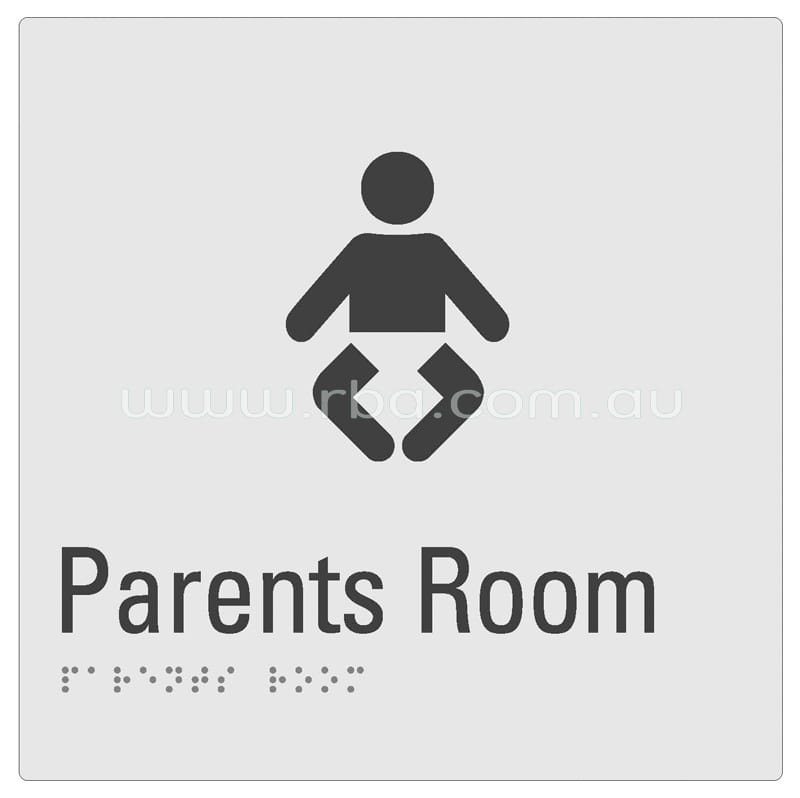 RBA4330-816 Braille & Tactile Parents Room Sign