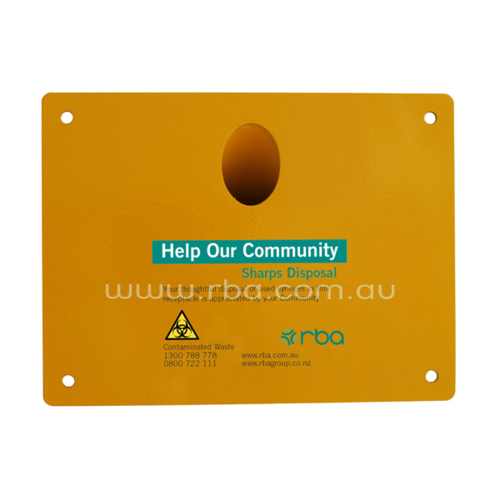 Sharps Chute RBA7400-777-003 Safety Yellow