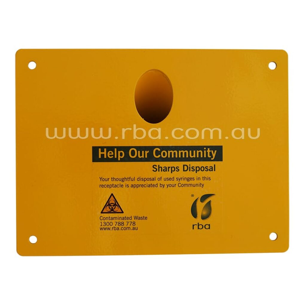 Sharps Chute RBA7400-777-003 Safety Yellow