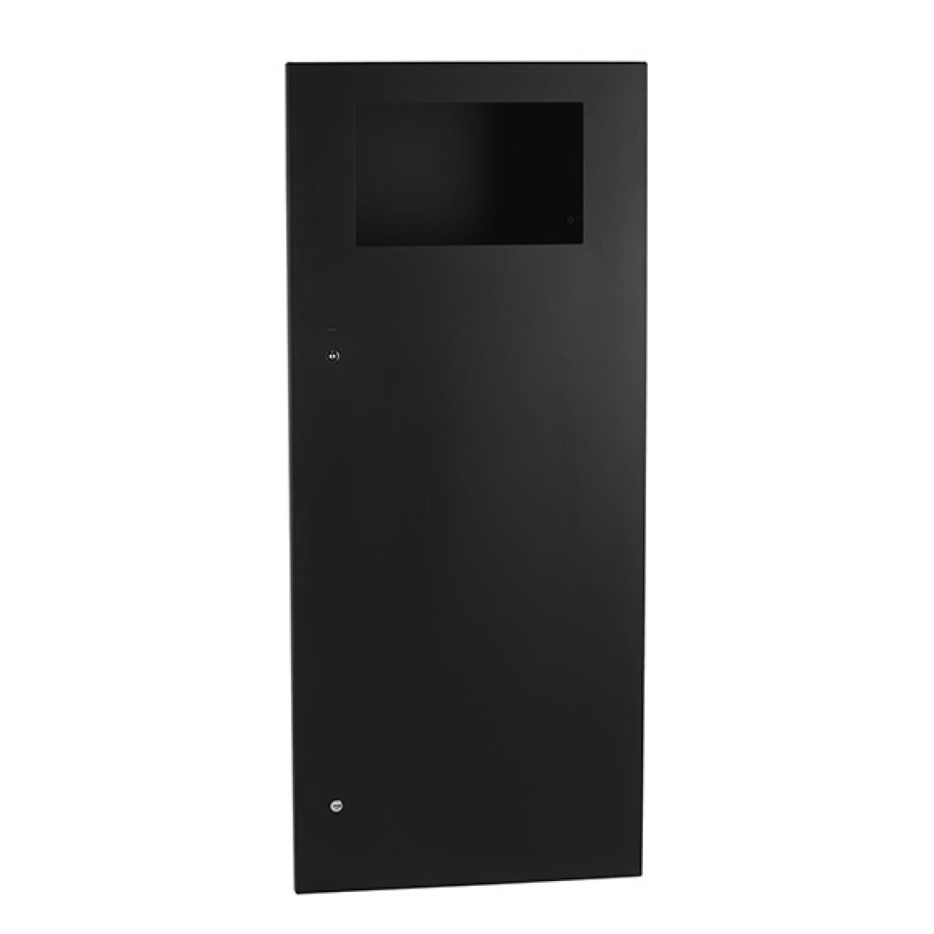 Bobrick B35643-MBLK Trimline™ Recessed Matte Black Waste Bin